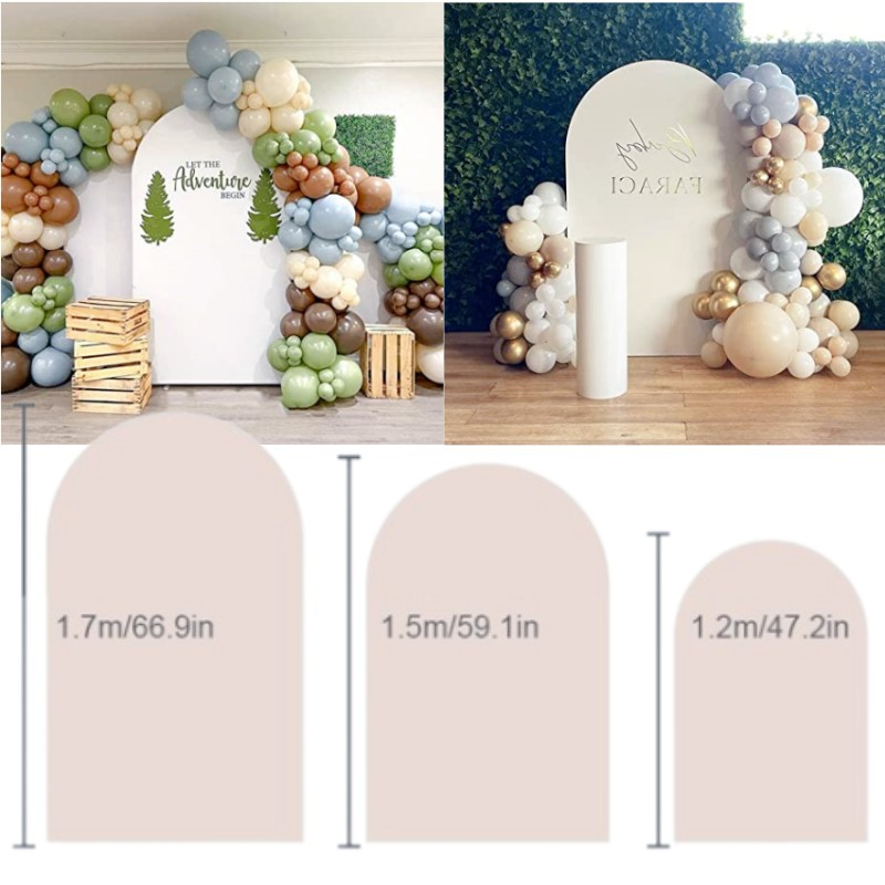 Balloon Arch Backdrops Party Background Backdrop Black White Farm ...