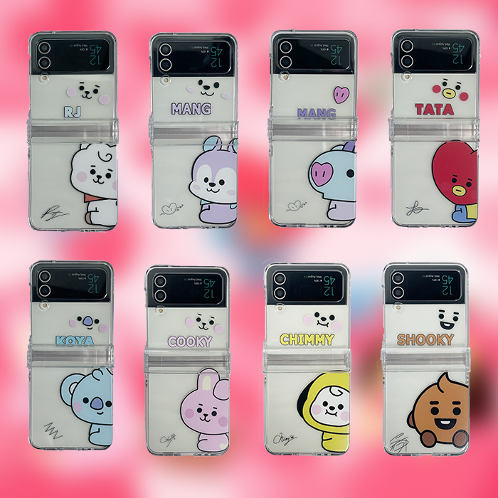 Phone case For Samsung Zflip5 Zflip3 Zflip4 BTSS-7 BT RJ Shooky Cooky ...