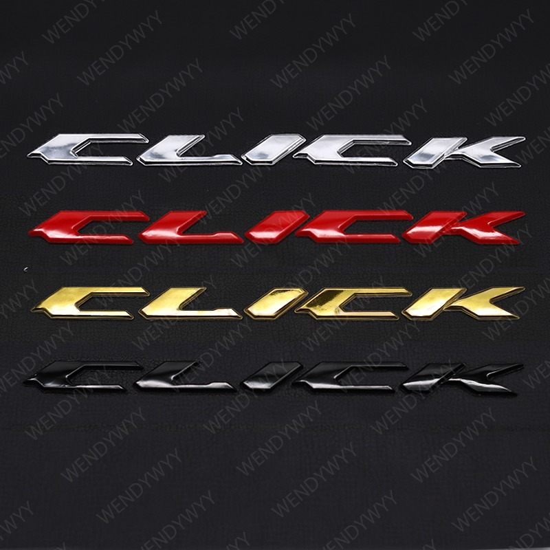 2pcs Multi-Colors 3D Honda Click and 125i or 150i Emboss Letter Emblem ...