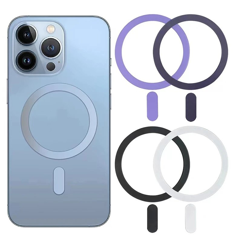 Phone Metal Plate Sticker Ring For Magsafe For i-Phone 14 13 Pro Max ...