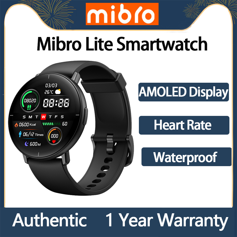 Original Mibro Lite Smartwatch Global Version 1.3Inch AMOLED HD Display ...