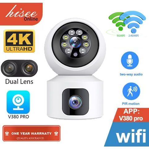 【Dual Lens -dual screens 】8MP 4K HD Resolution 2.8mm Dual Lens ...