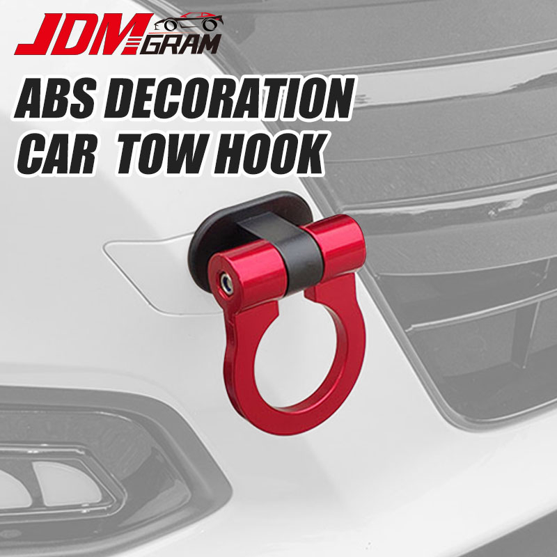 JDMGRAM ABS Pasted Car Towing Hook Sticker 1pcs Universal JDM ...