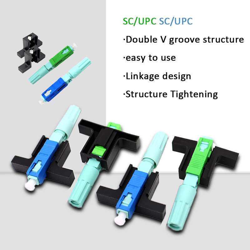 58mm Fiber Optic Connector New SC APC UPC Single-Mode Optical Fast Connector FTTH Cold Connector ...