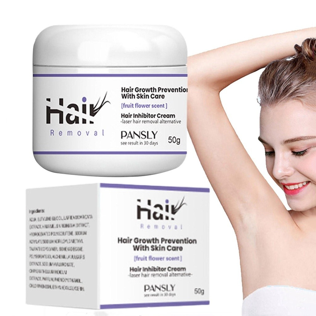 PANSLY Hair Inhibitor Cream Safe Growth Inhibition for Body Face Arm ...