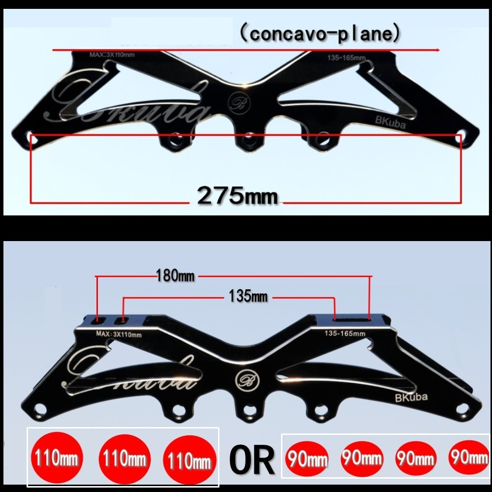 new 2 in 1 frame 135/150/165/180/195 mounting hole big wheels 3x125mm 4 ...