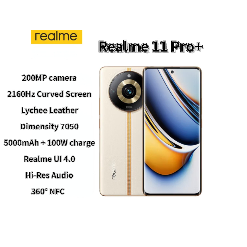 100% Original Realme 11 Pro+ 200 million monoscopic zoom camera 2160Hz ...