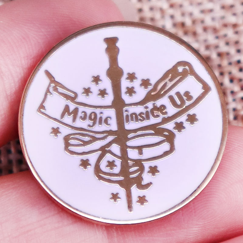 harry potter Magic Inside Us enamel pin cartoon magical cane brooch ...