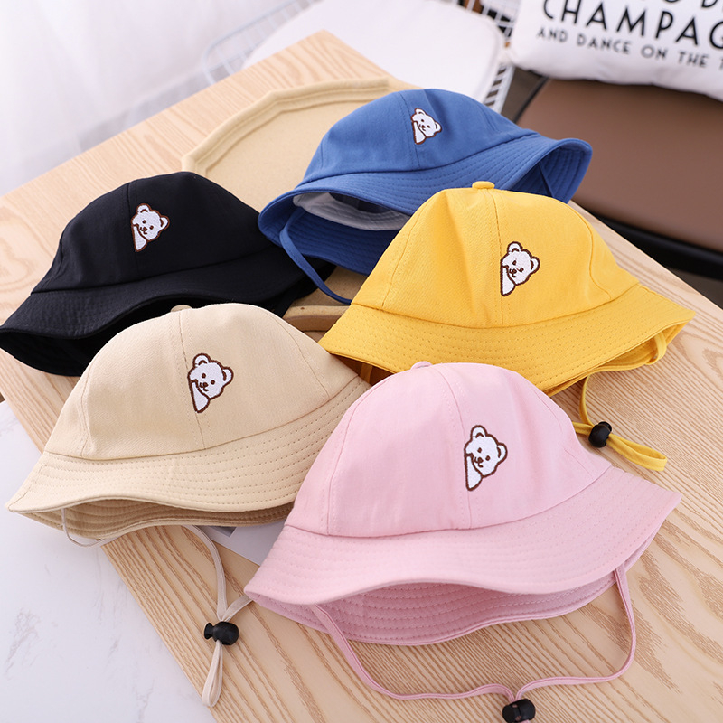 Children Hat Baby Cap For Kids Cartoon Cute Bear Embroidery Big ...