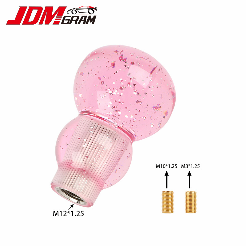 JDMGRAM Crystal Car Gear Knob Manual Automatic Sakura JDM Auto Shift ...