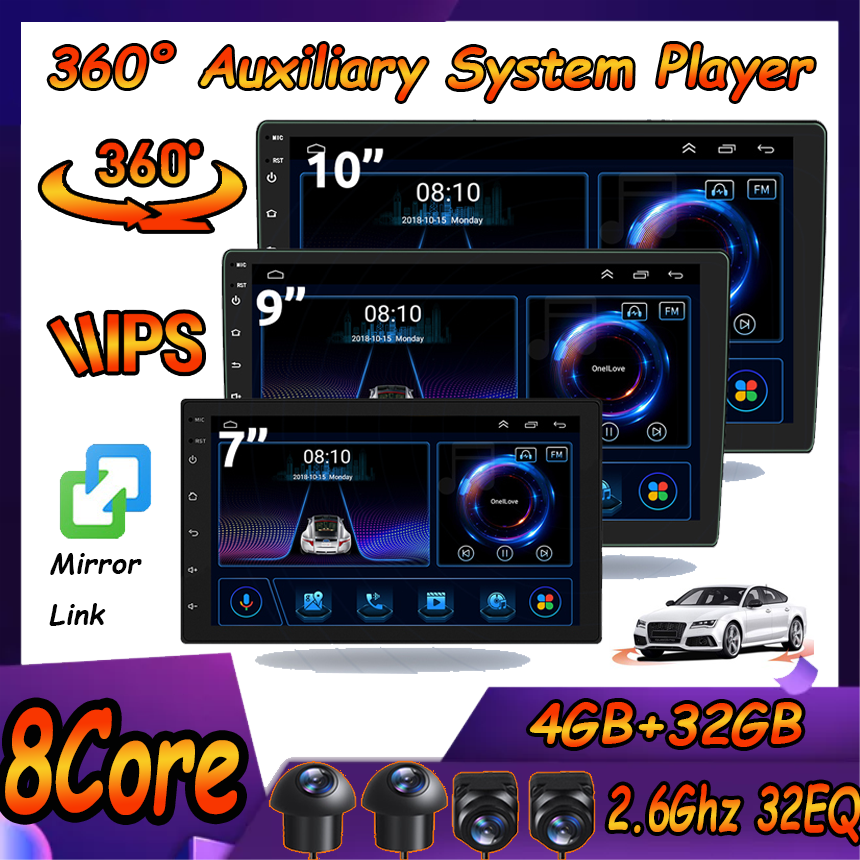 7/9/10.1 inch Android Player Car Stereo [4GB+32GB] 8Core/2.6Gnz 2Din ...