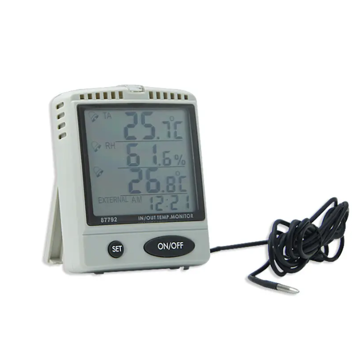 AZ87792 New Wall Mount WBGT Meter Desk Alarm Temperature Hygrometer ...