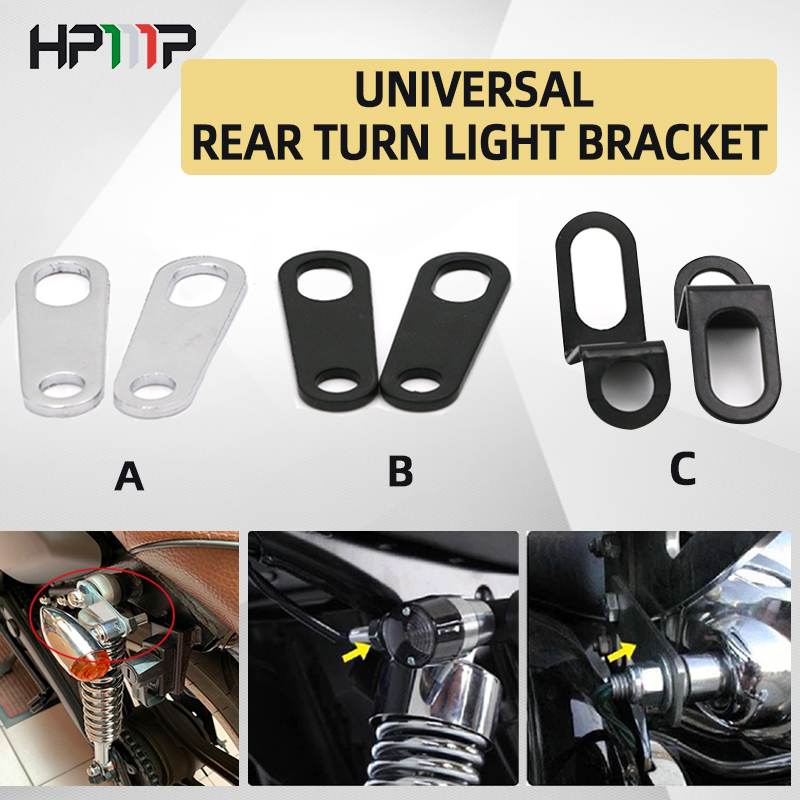 2pc Motorcycle Turn Signal Indicator Light Bracket For Universal ...
