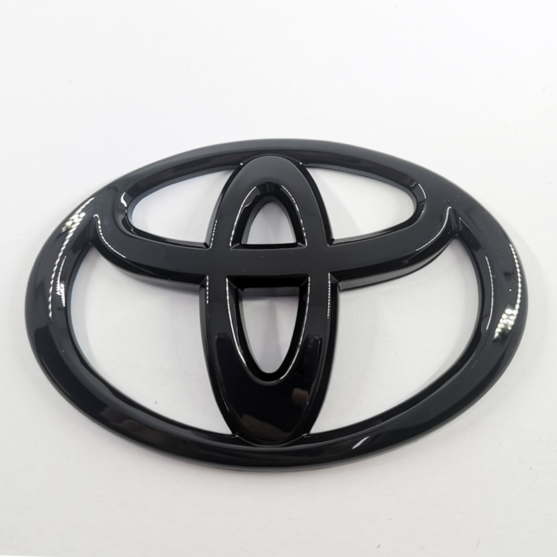 1 x ABS Glossy Black TOYOTA Logo Car Auto Front Rear Trunk Emblem ...