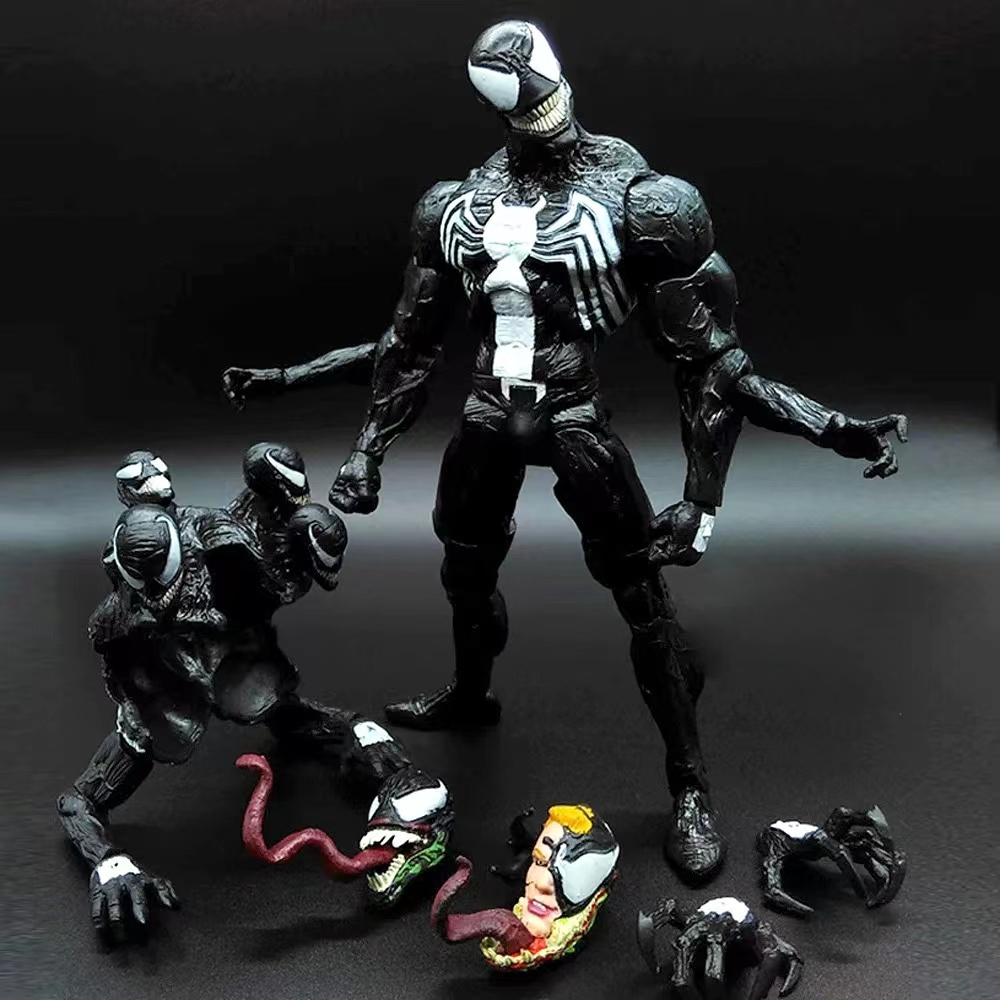 Marvel select Spider-Man Villain Multi-Head Venom KO Version 26.6cm ...