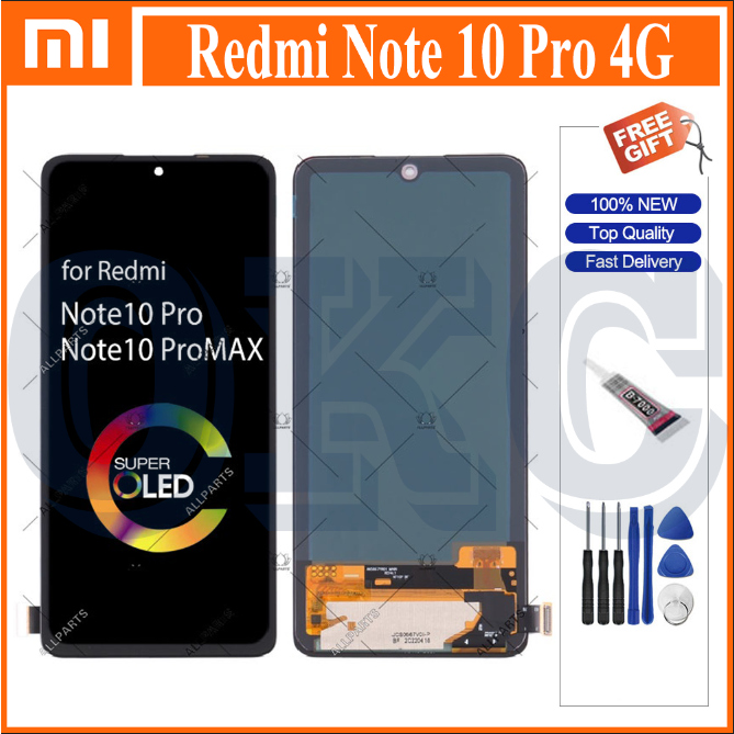 AMOLED LCD Display For Redmi Note 10 Pro 4G LCD Display Touch Screen ...