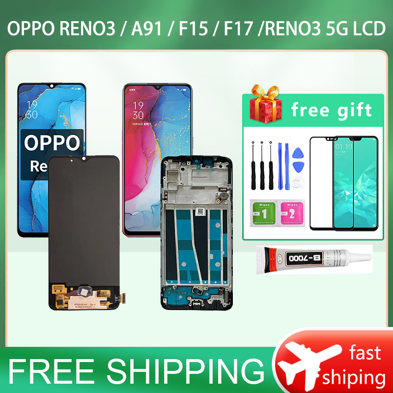 For OPPO Reno3 / A91 / F15 / F17 /Reno3 5G LCD Display Screen With ...