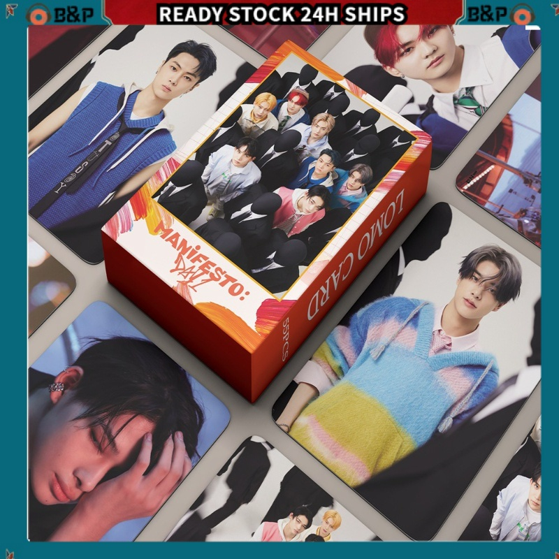 B&P 55pcs/box enhypen photocard manifesto day 1 photocard manifesto day 2 manifesto day 3 lomo ...