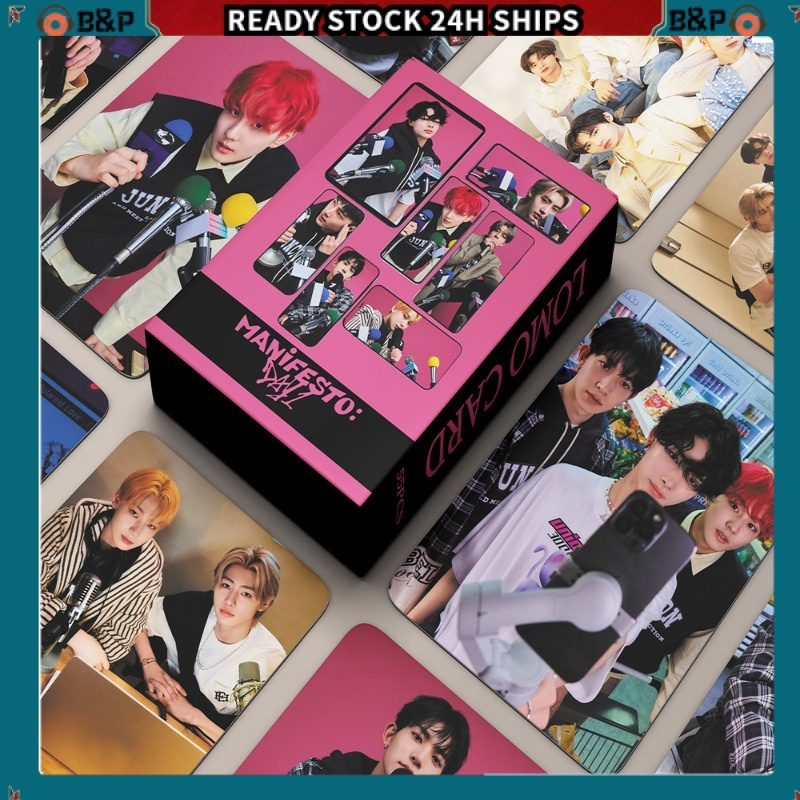 B&P 55pcs/box enhypen photocard manifesto day 1 photocard manifesto day 2 manifesto day 3 lomo ...