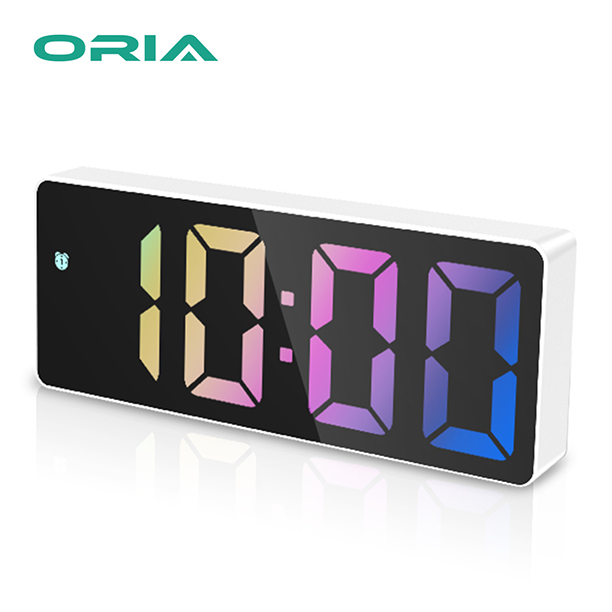 ORIA Digital Alarm Clock With LED Display Temperature and Date Snooze ...