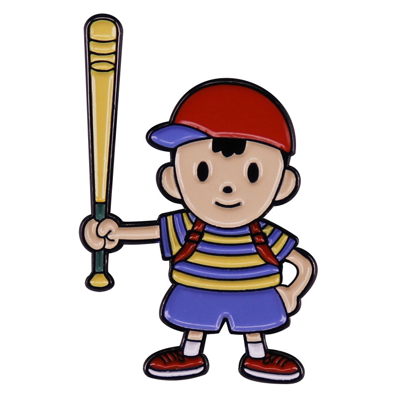 Baseball Boy Ness Badge RPG Games EarthBound Enamel Pin | Shopee ...