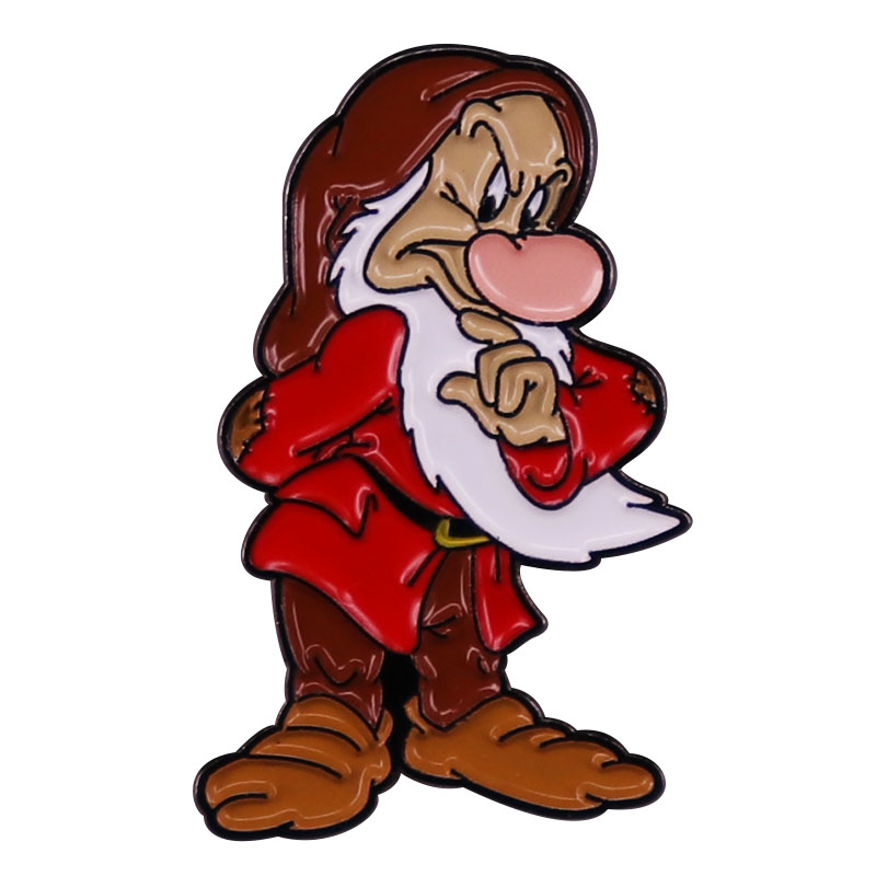 Grumpy dwarf Badge Animated Movie Inspiration Badge | Shopee Philippines