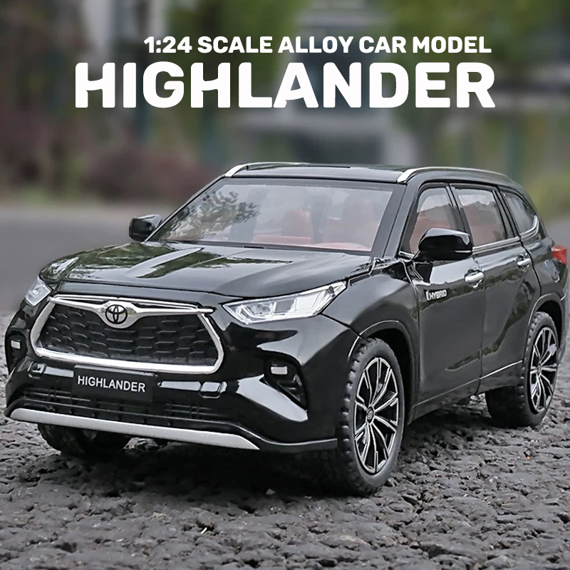 1:24 Scale Toyota Highlander Alloy Car Model Diecast Car Sound Light ...