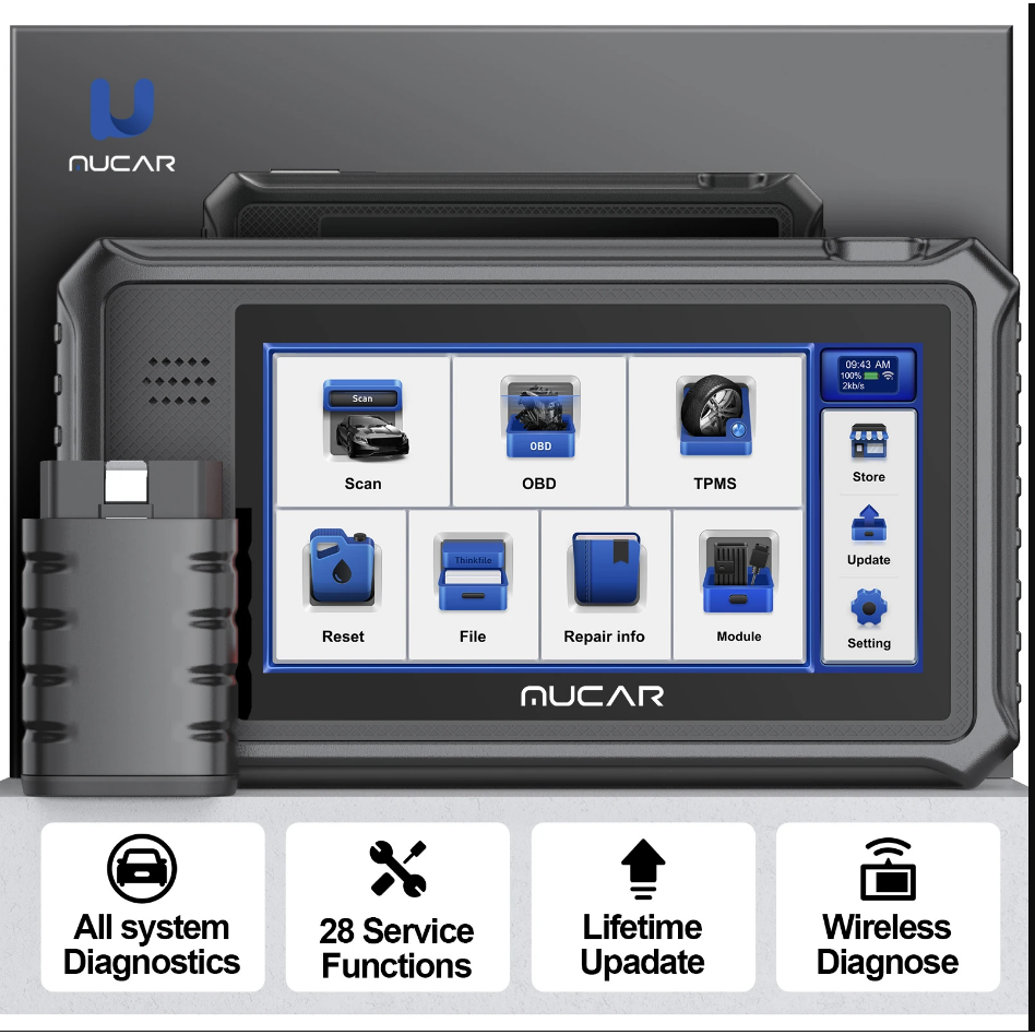 MUCAR VO6 Professional Car Diagnostics Tools Full System 28 Reset ECU ...