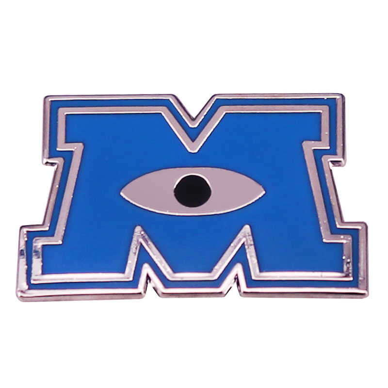 Monsters Inc Logo Enamel Pin Fantasy Adventure Animated Movie Badge ...