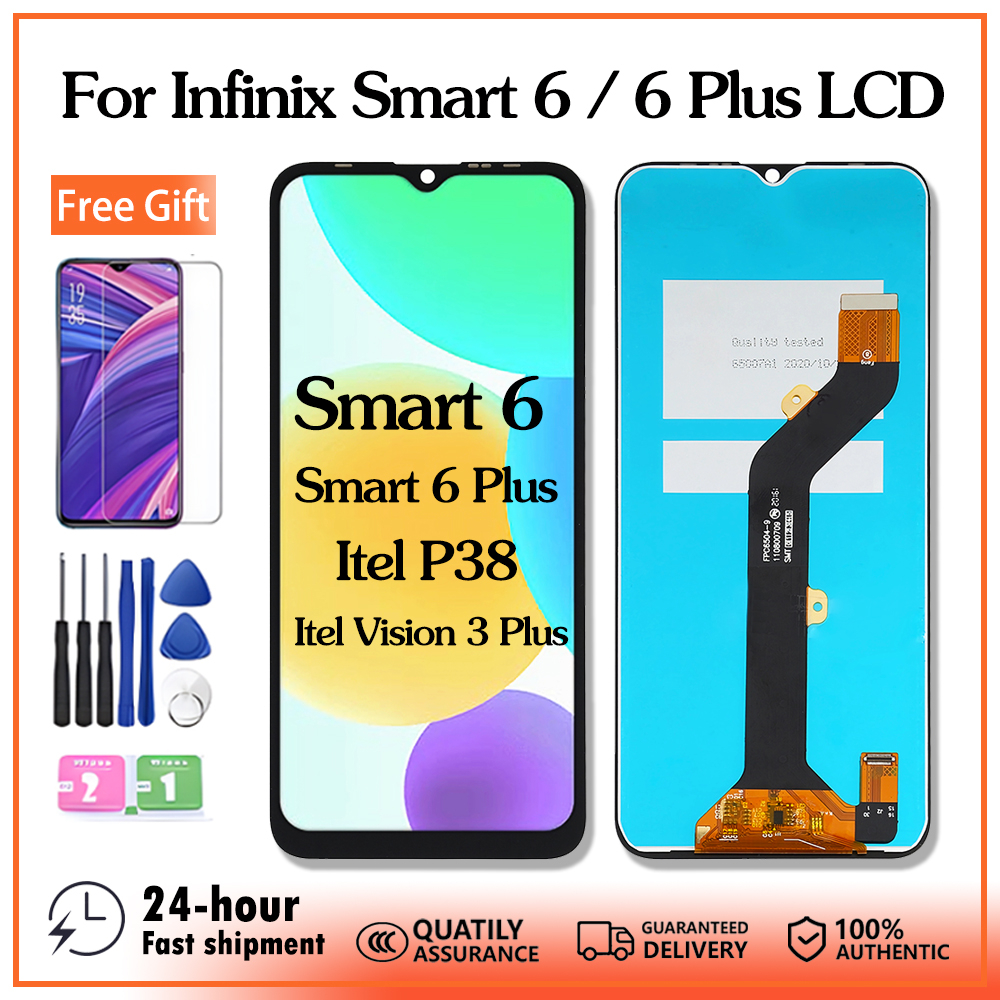 For Infinix Smart 6 LCD Smart 6 Plus Itel P38 Itel Vision 3 Plus LCD ...