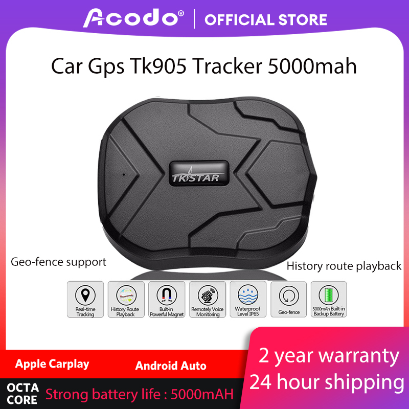 Acodo Tkstar Car Gps Tk905 Tracker 5000Mah 90 Days Standby 2G Vehicle Locator Waterproof Magnet ...