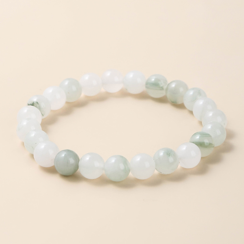 Ice Jade Bracelet Ice Jade Women's Simple and Cold Style Single Circle ...