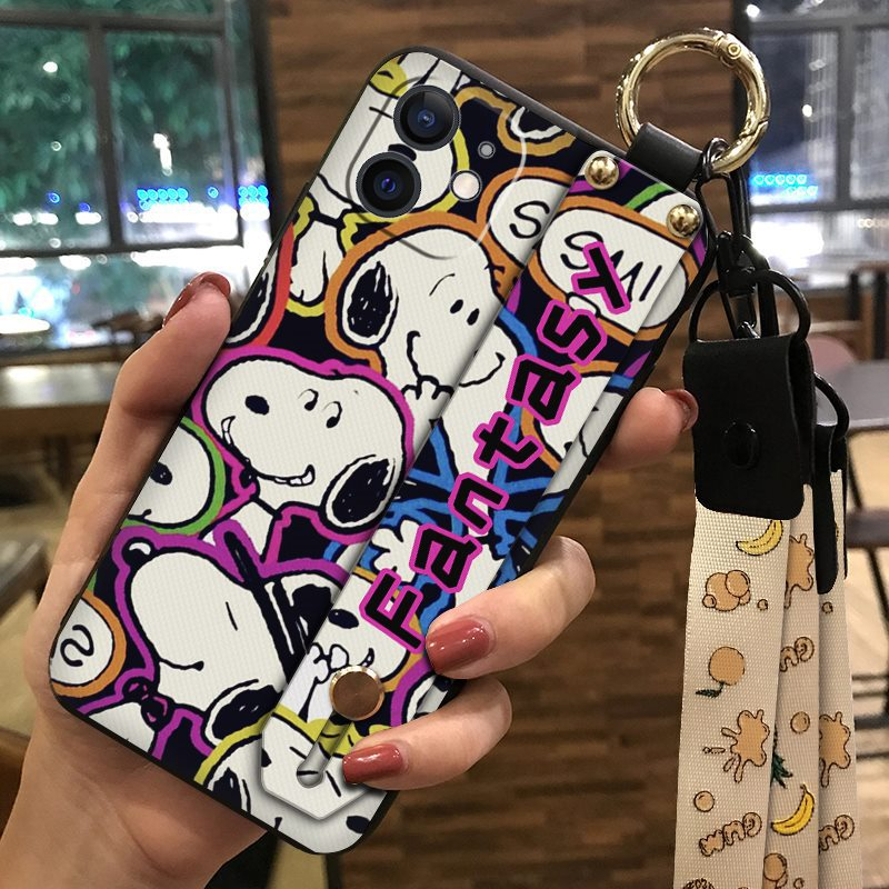 Cartoon Cute Snoopy Stitch Pattern Wristband Soft Mobile Phone Case For ...