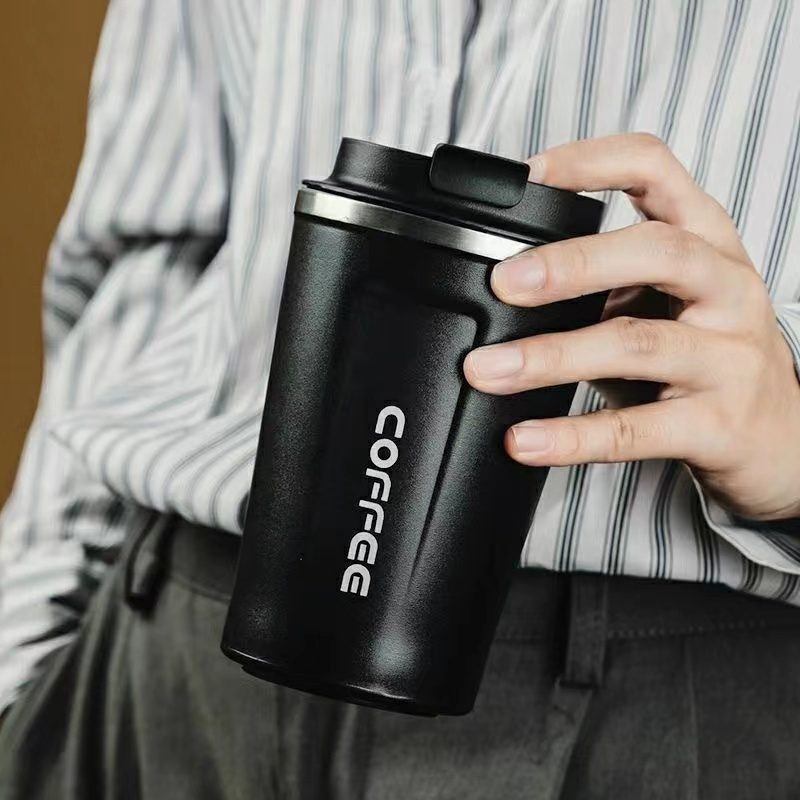 Stainless steel coffee mug with Leakproof Lid Vacuum Insulation ...