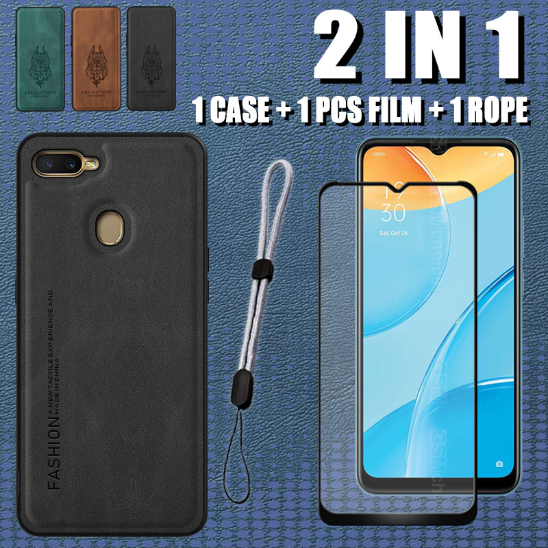 For OPPO A12 OPPO A5s OPPO A7 Leather Case 2 IN 1 with Ceramic Screen ...