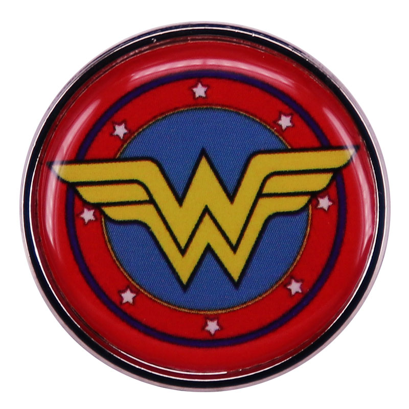 Comics Wonder Woman Logo Enamel Pin Button Badge | Shopee Philippines