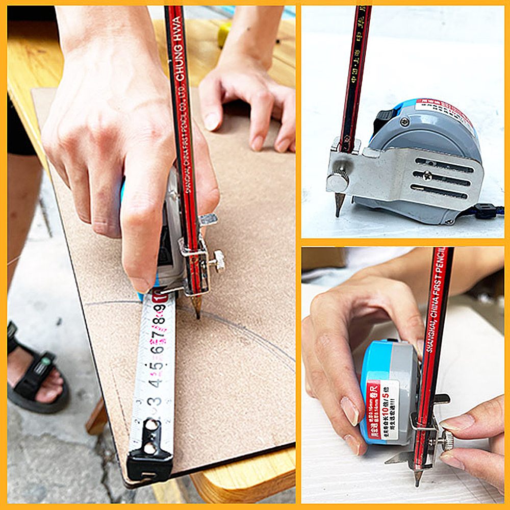 1pc Tape Measures Fixed Clip Easy To Mark Scribing Drawing Lines ...