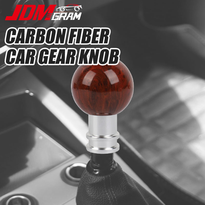 JDMGRAM Carbon Fiber Car Gear Knob Manual Automatic Universal Car Shift ...