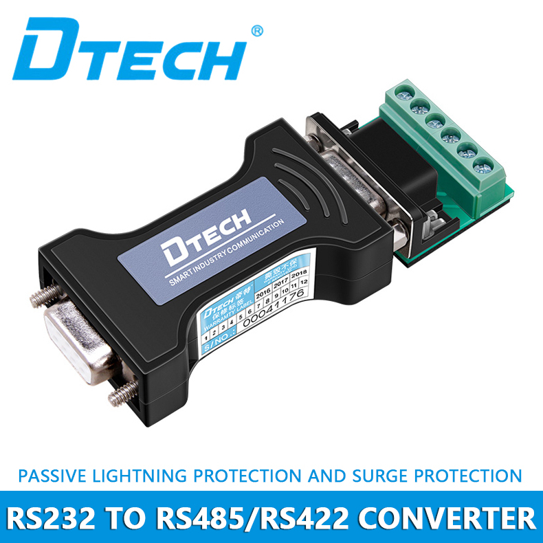 DTECH RS232 to RS485 / RS422 Serial Communication Data Converter Adapter Mini-Size | Shopee ...