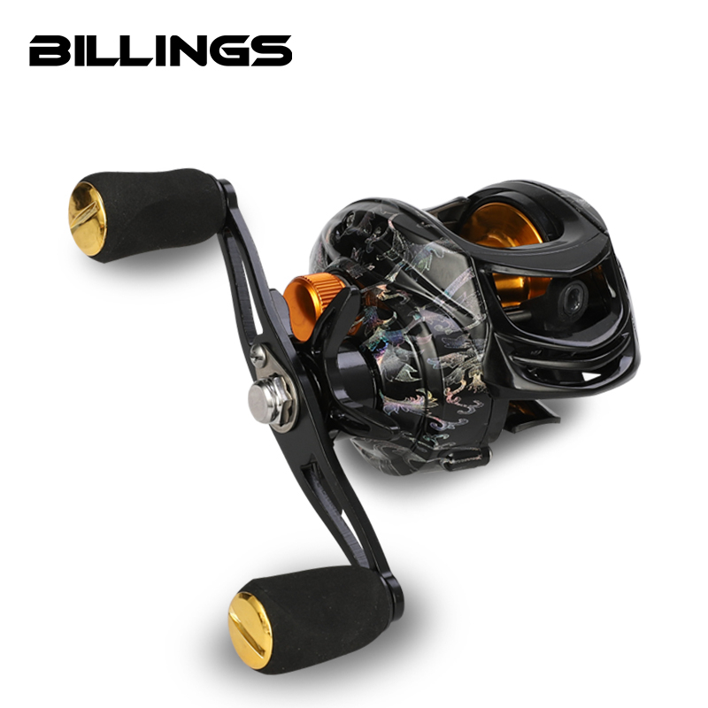 BILLINGS New Rotary Fishing Reel VS200 streamer colorful film metal ...