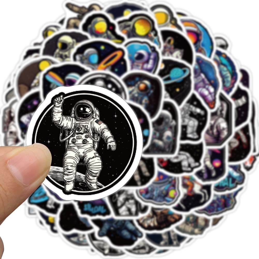 100PCS Outer Space Astronaut Cartoon NASA Stickers DIY Skateboard ...