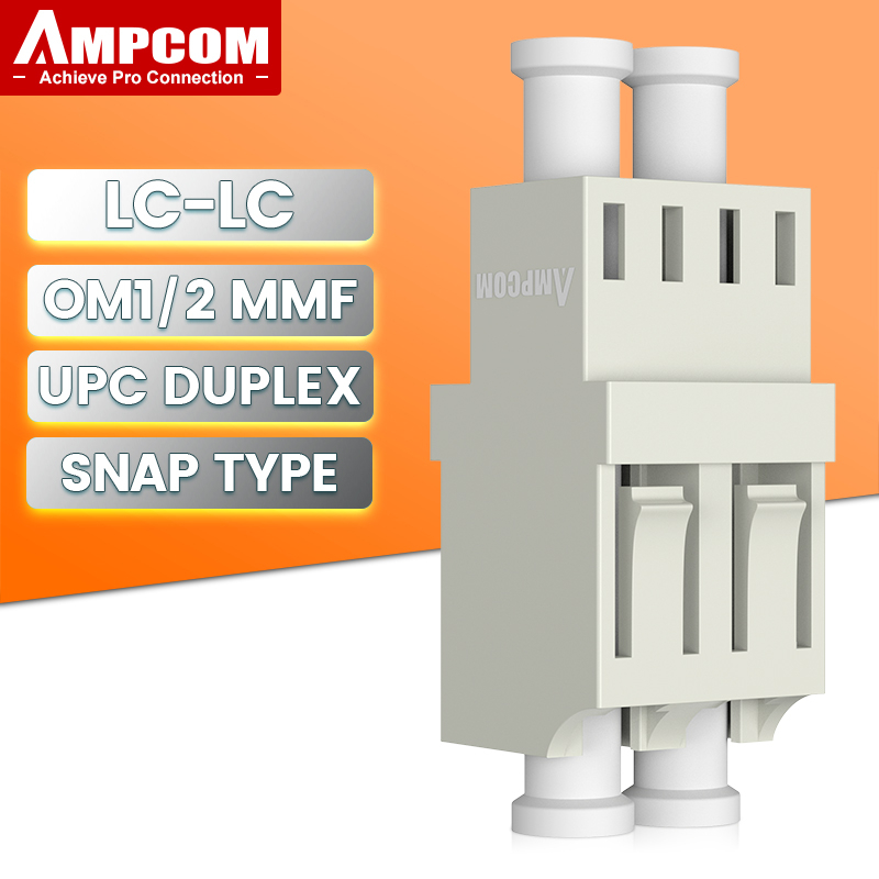 AMPCOM LC To LC Fiber Optical Coupler Duplex OS1 OS2 OM1 OM2 OM3 OM4 ...