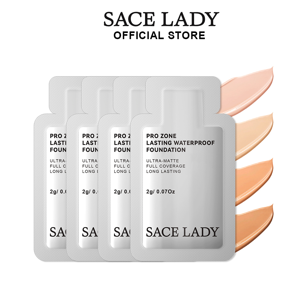 SACE LADY Waterproof Foundation Long-Lasting 24H Full Coverage BB Cream ...