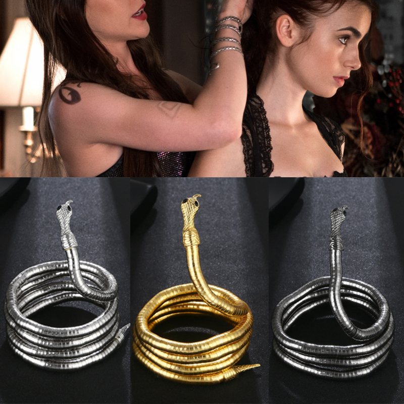 The Mortal Instruments City of Bones Isabelle Serpent Snake Cuff Bangle ...