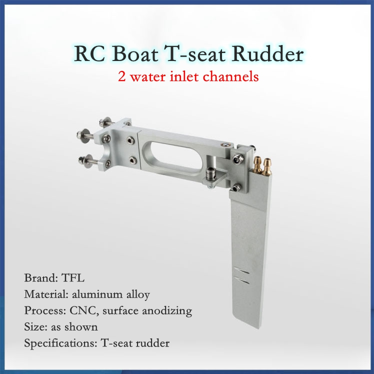 TFL RC Boat Rudder 142x170mm Aluminum Alloy T-seat Double Absorbent ...