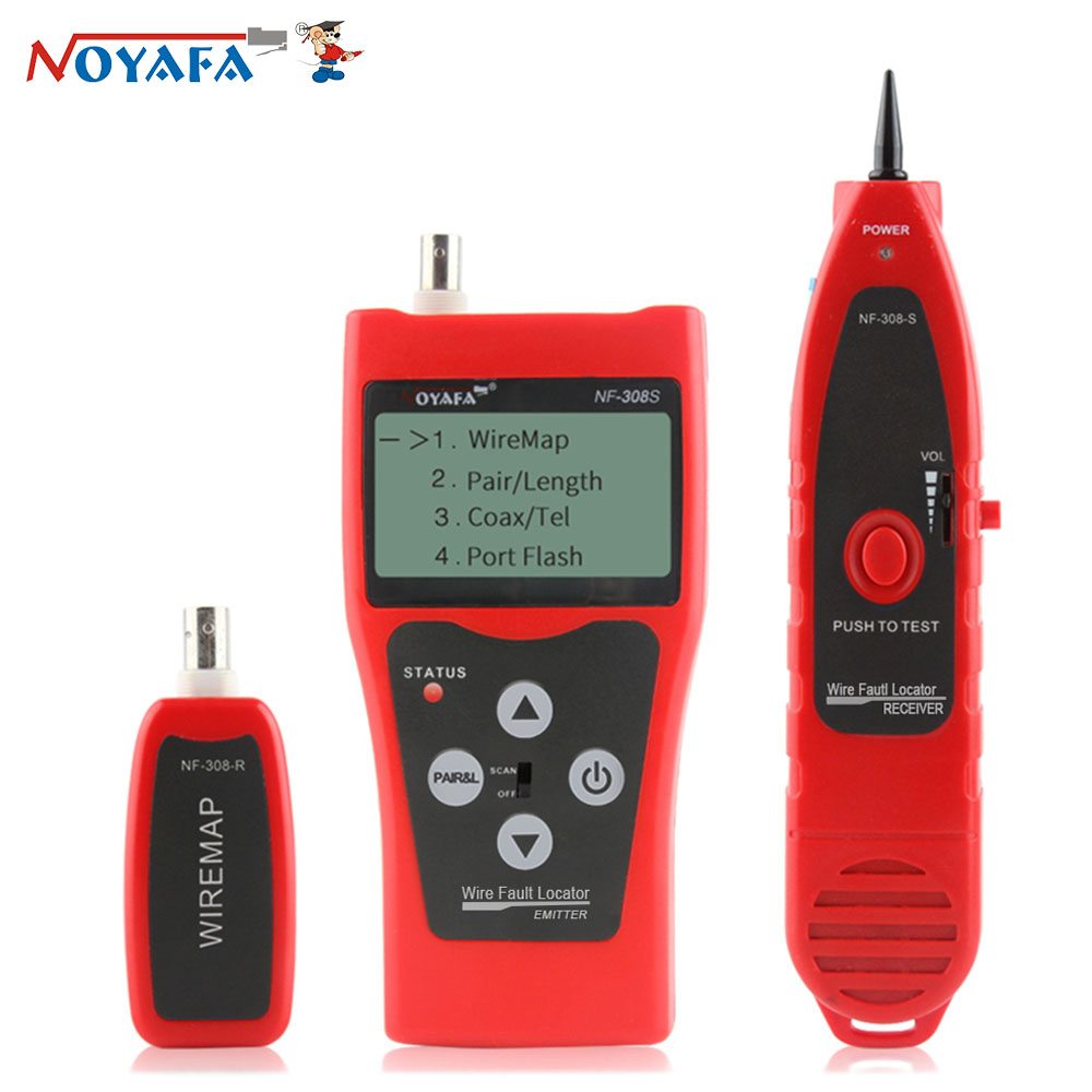 NOYAFA NF-308 Measure Network LAN Cable Length Cables Continuity Test ...