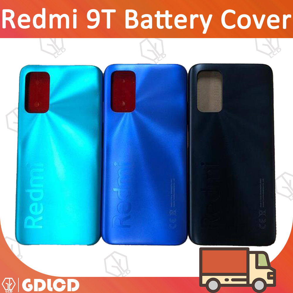 Xiaomi Redmi 9T Back Battery Cover Rear Door Housing Replacement ...