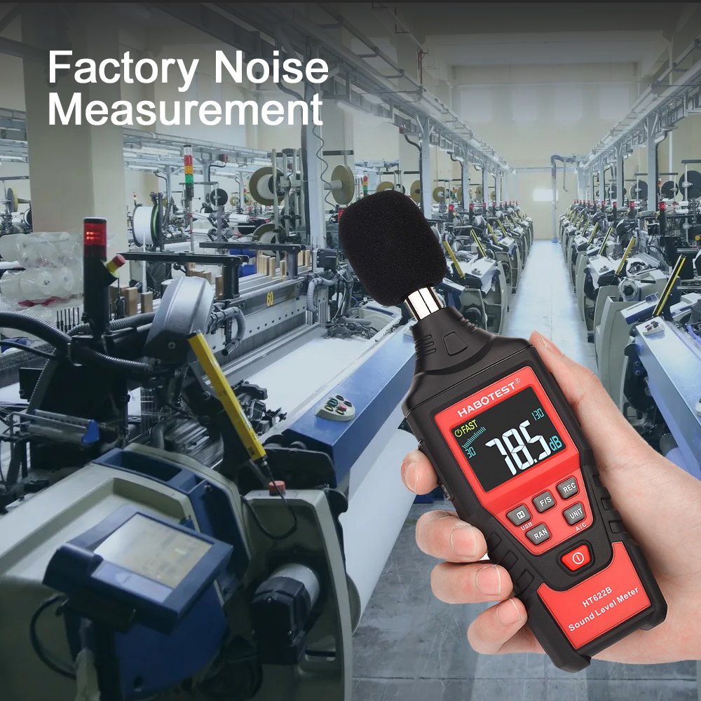 Ht622 Digital Noise Meter Usb Sound Level Meter 30~130db Mini Audio