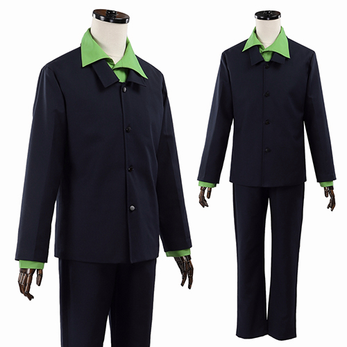 HOLOUN Blue Lock Anime Isagi Cosplay Costume Wig Green Shirt Black Suit ...