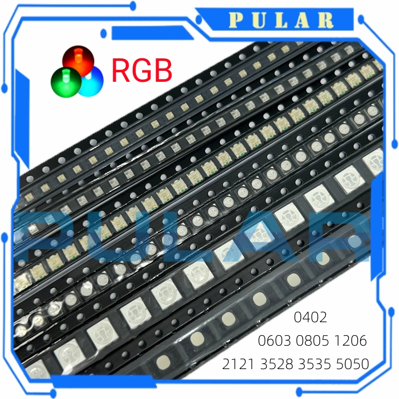 100pcs SMD LED RGB Diode 3528 5050 1206 0402 0603 3535 2121 LED Alto ...